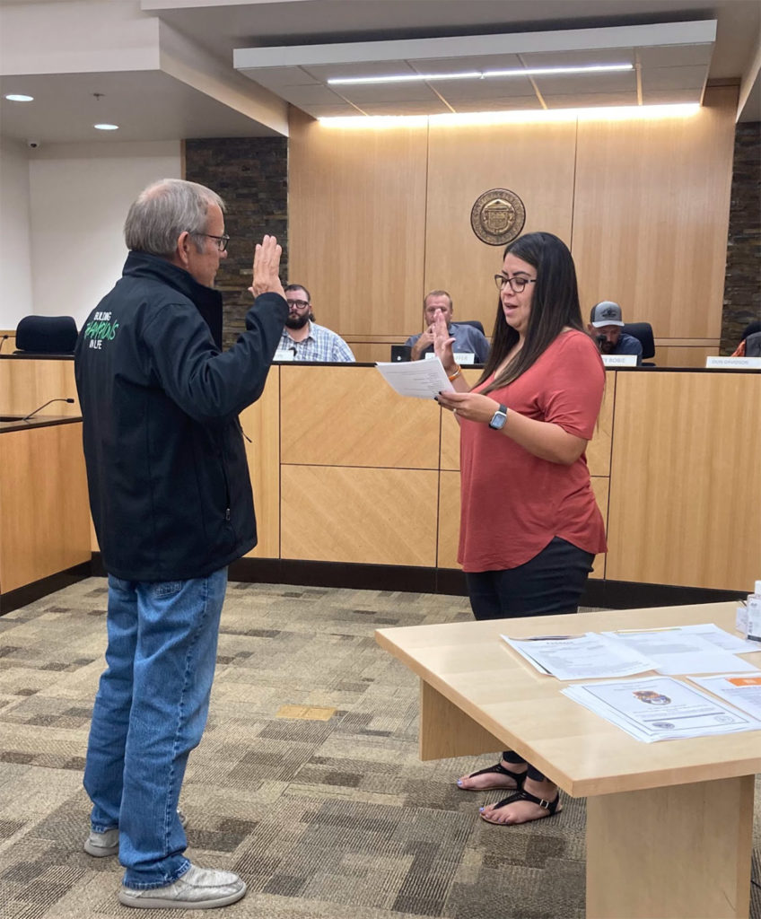 Granger sworn in at Sept. 13 Rangely meeting | The Herald Times ...