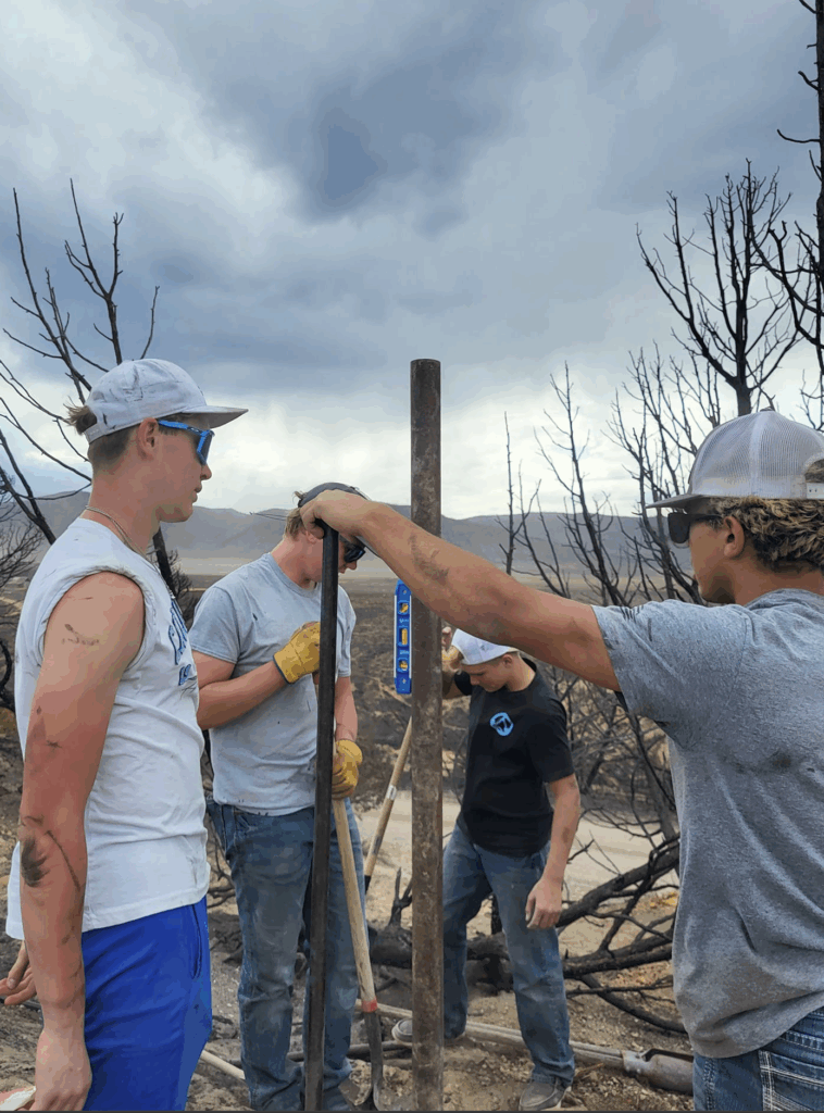 Digging deep: Meeker High School students help rebuild more than fences in wake of wildfire ...